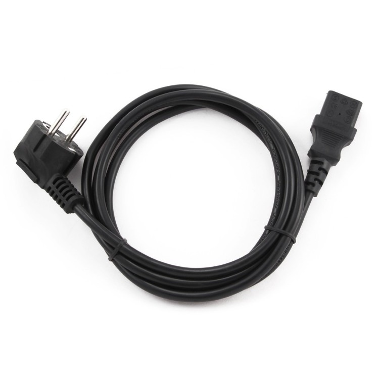 Cavo mt 5,0 Alimentazione Casse Attive PC Spina shuko 90° Angolo e ...